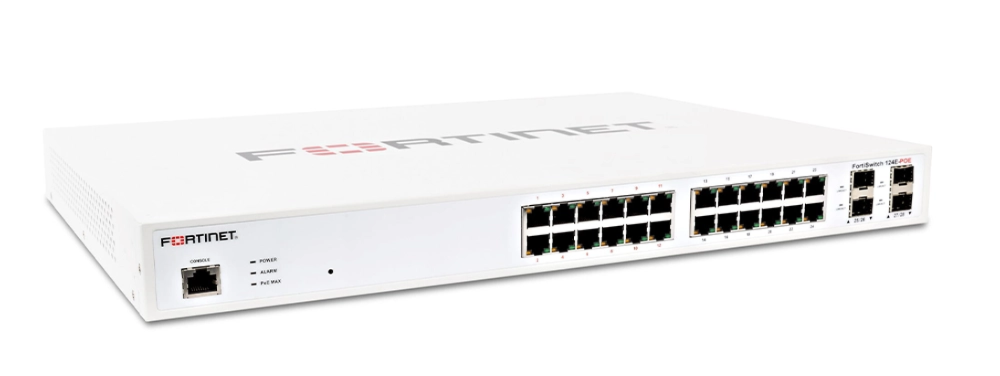 Fortinet FortiSwitch 124F-POE | 24 Port PoE Ethernet Switch | FS-124F-POE